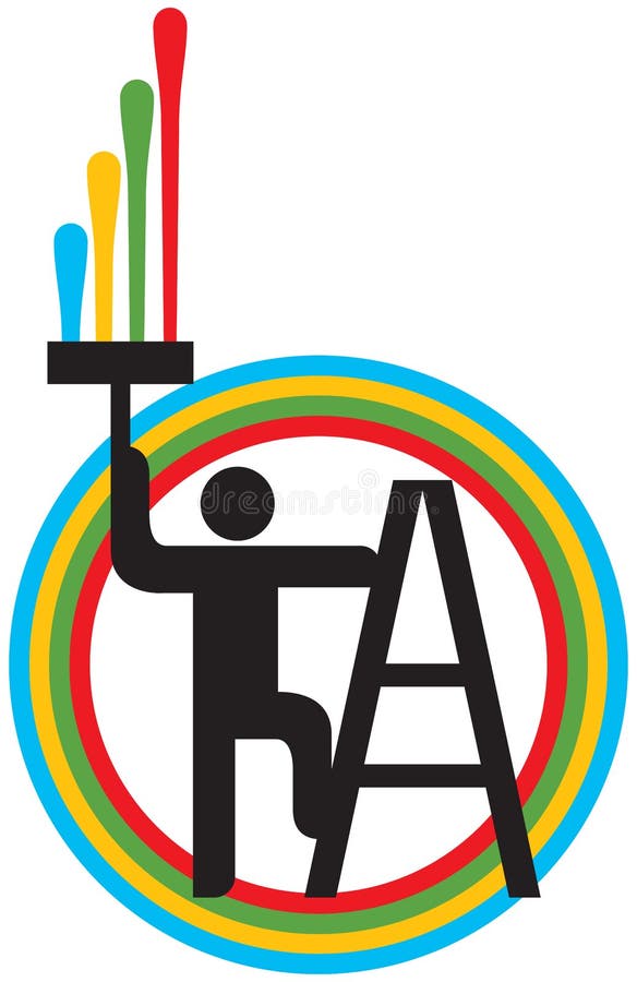 House painter icon stock vector. Illustration of build - 31060778