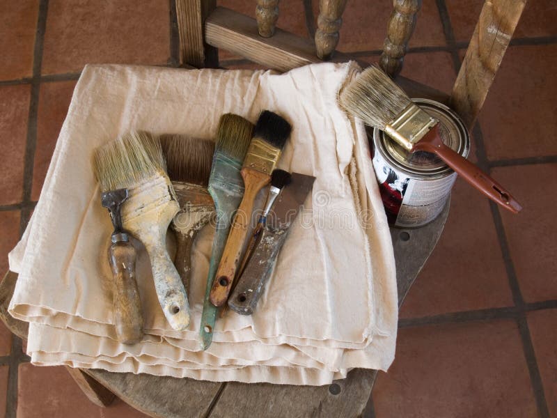 House Painter S Paintbrushes Stock Photo - Image of paintbrushes ...