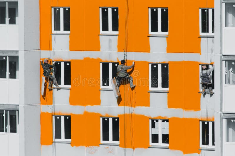 House painters editorial image. Image of facade, cloth - 83664400