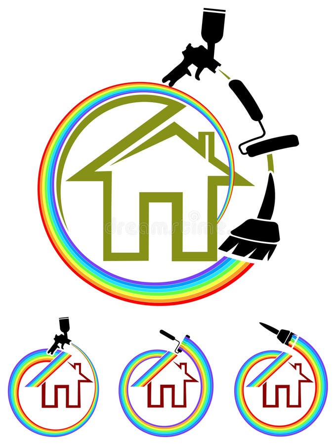 House painting logo stock vector. Illustration of handy - 31263536