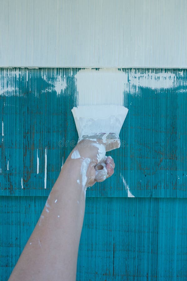 House painting job stock image. Image of waterproof - 183678719