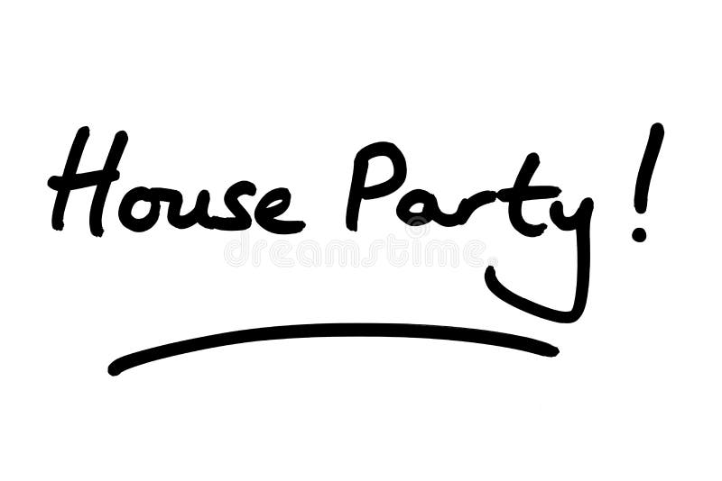 House Party Card Invitation. Stock Vector - Illustration of family ...