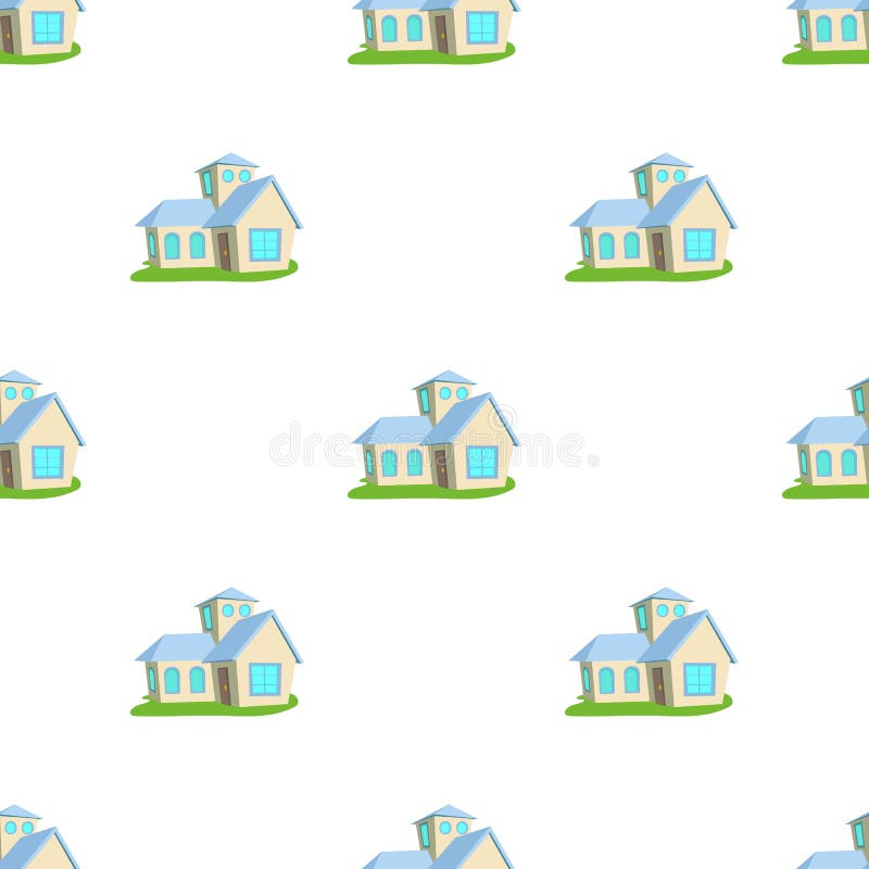 House Pattern Seamless Vector Stock Vector - Illustration of pattern ...