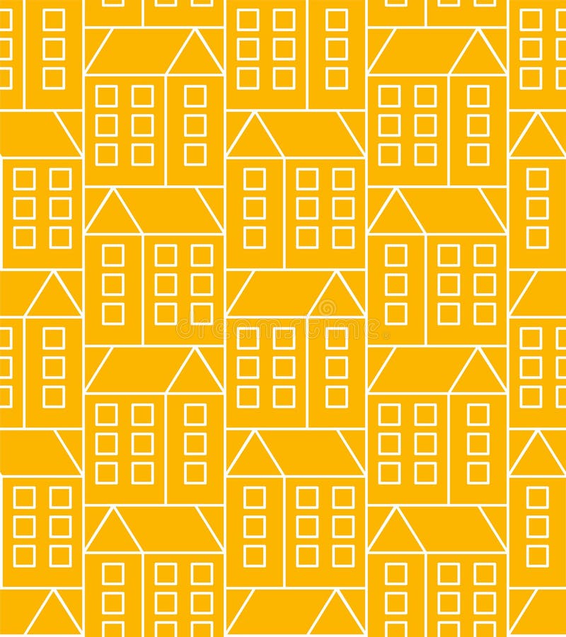 House Pattern Seamless. Favela Background Stock Vector - Illustration ...