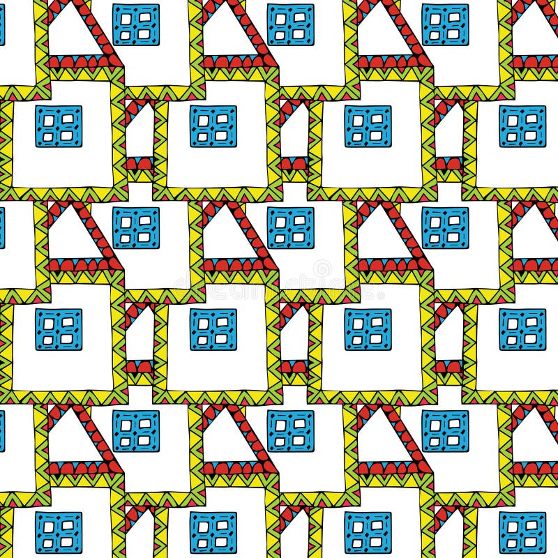House pattern stock illustration. Illustration of construction - 37447878