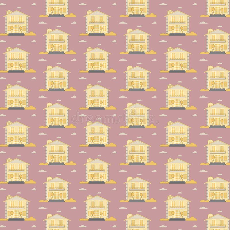 House pattern stock illustration. Illustration of home - 197734635