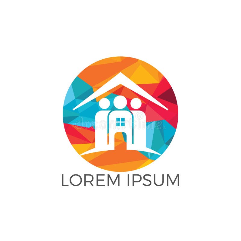 Community Home Logo Design. Stock Vector - Illustration of help ...