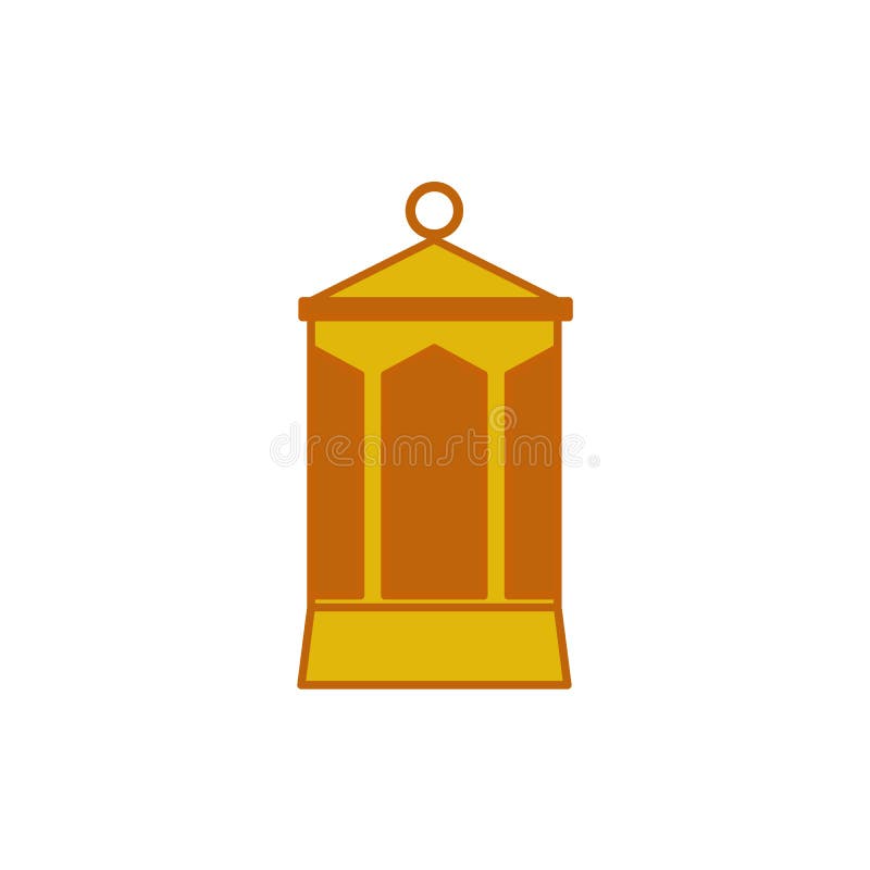 House Pillars Lantern Object Vector Illustration Graphic Design Stock ...