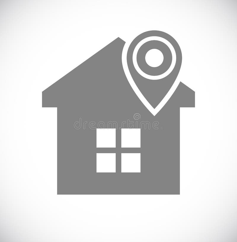 House pin map icon stock vector. Illustration of travel - 200684489