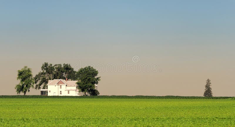 House on the plains stock image. Image of farmhouse, farm - 12144507