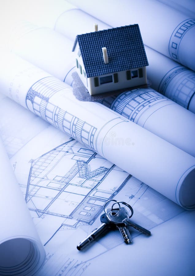 House plan blueprints stock image. Image of blueprints - 4586395