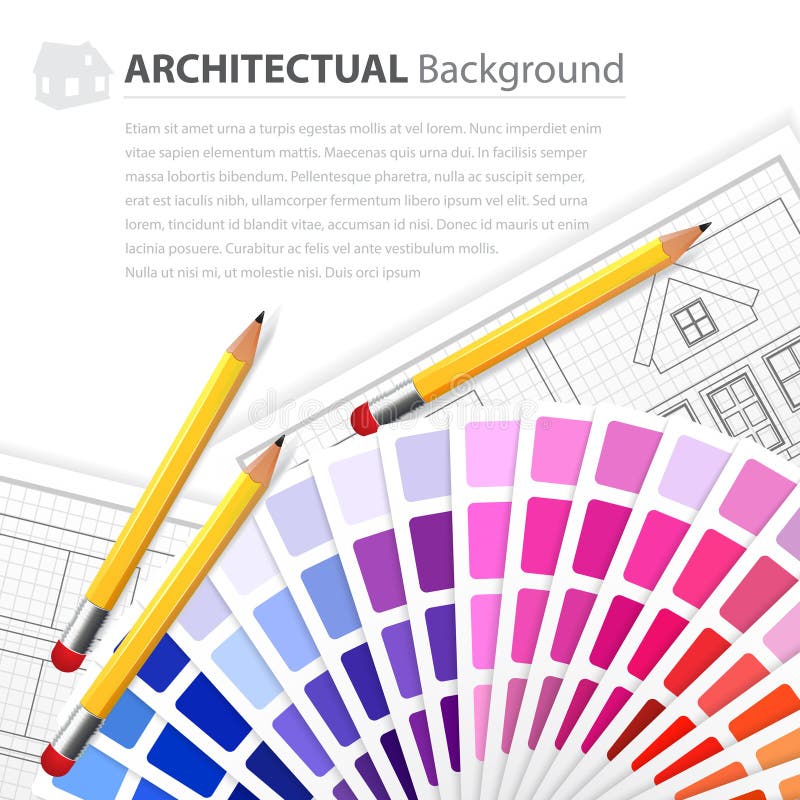 Plan drawing stock illustration. Illustration of construction - 3808331