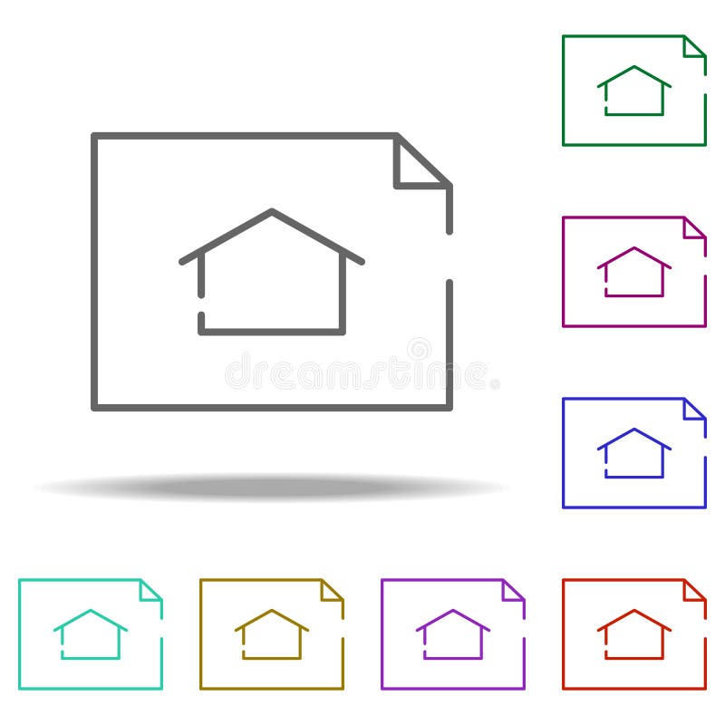 Cad Drawing Interior Floor Plan Icons Vector Stock Illustrations – 29 ...