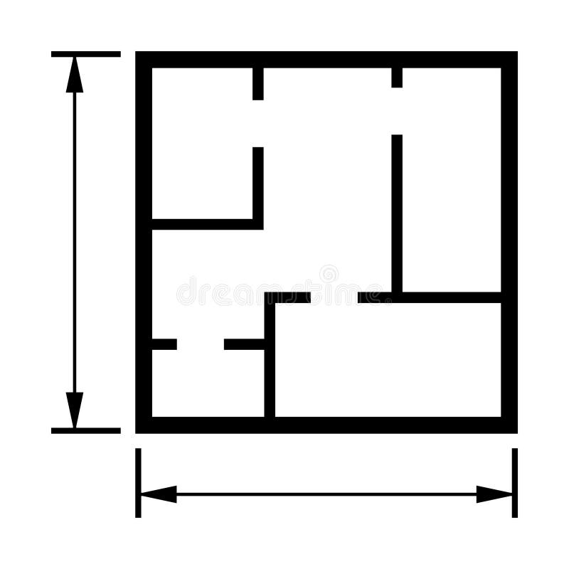 House Plan Icon, Architecture Sketch Graphic Design, Home Construction ...
