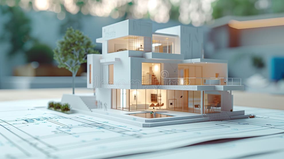 House Plan Project. Architectural Design.House Layout. Generative Ai ...