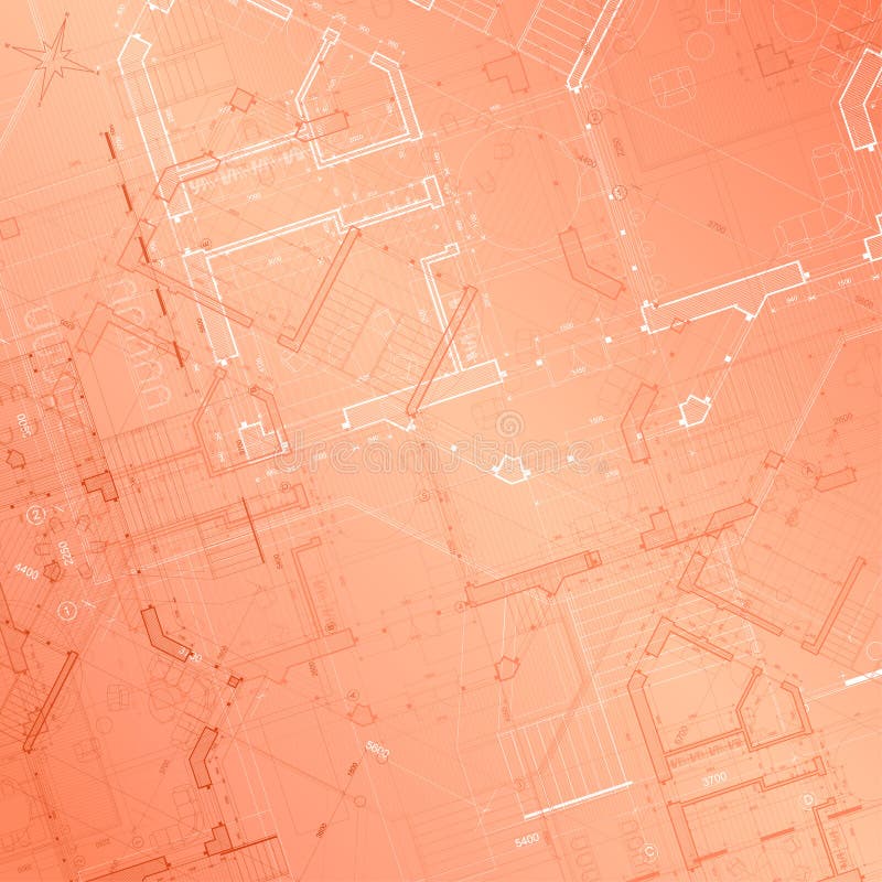 House Plan: Vector Background Stock Vector - Illustration of ...