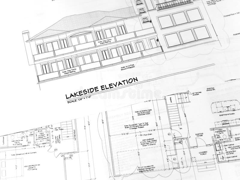 House plans-1 stock image. Image of homes, roofs, windows - 7838055