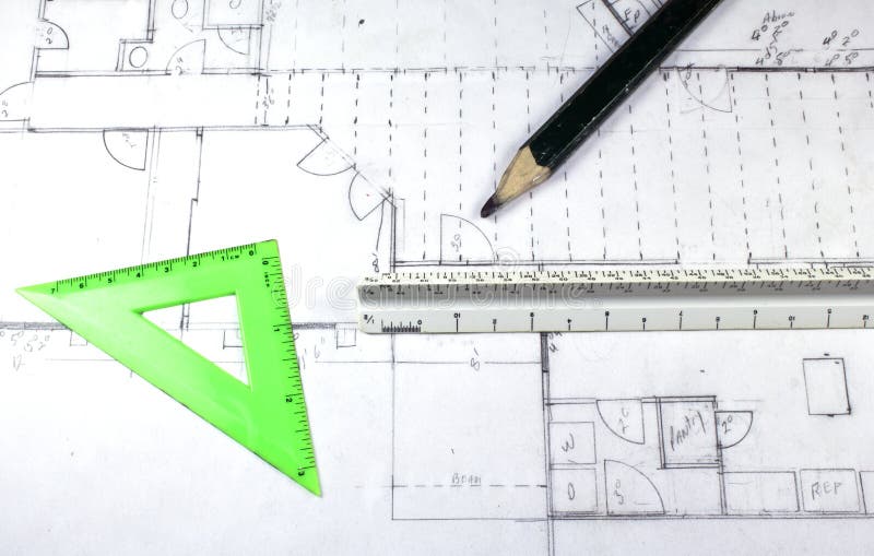 Carpentry Plans stock photo. Image of carpentry, tool, construction ...