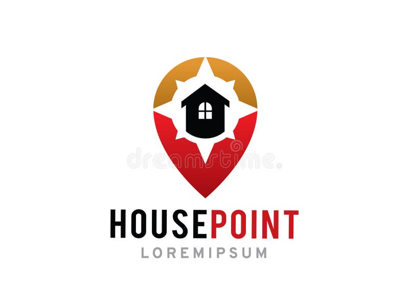 House Point Logo Symbol or Icon Template Stock Vector - Illustration of ...