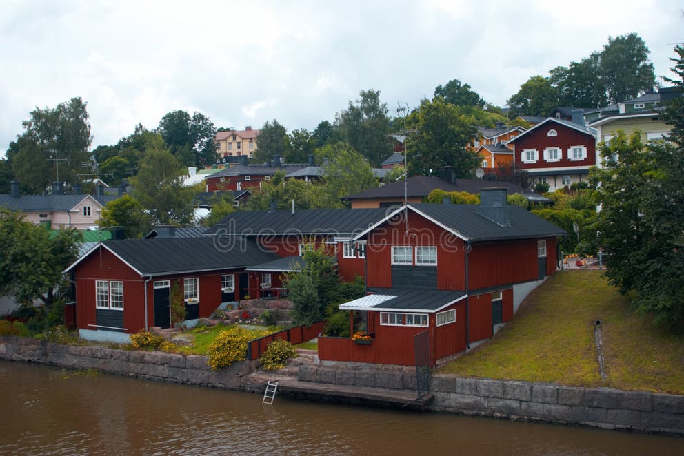 House in Porvoo stock photo. Image of garden, house, finland - 8612632