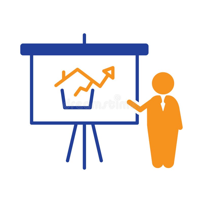 House Presentation, Home Presentation Icon Stock Vector - Illustration ...