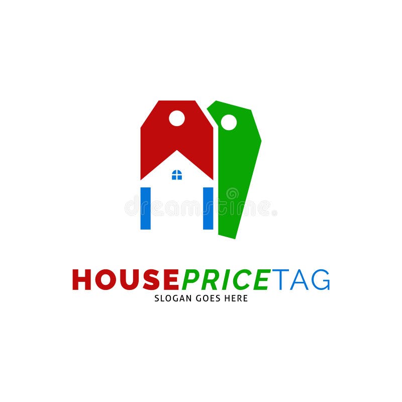 House Price Tag Icon Vector Logo Template Illustration Design Stock ...