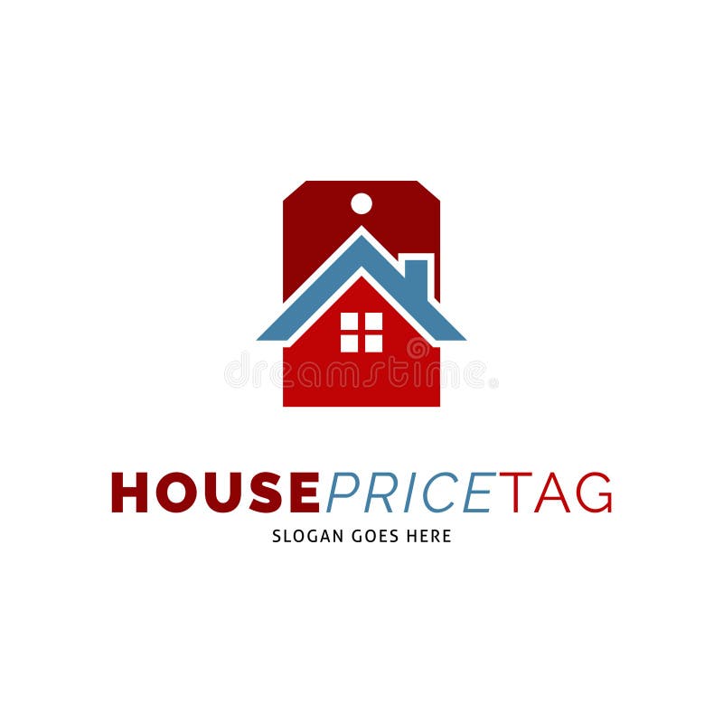 House Price Tag Icon Vector Logo Template Illustration Design Stock ...