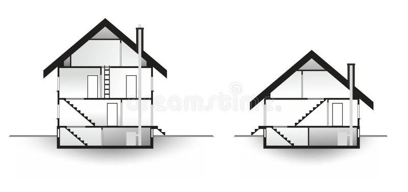 House profile stock illustration. Illustration of shell - 35770599