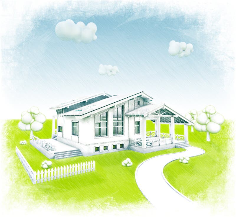 House project stock illustration. Illustration of housing - 25784706