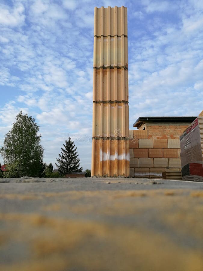 House Project Under Construction in Construction Site Stock Image ...