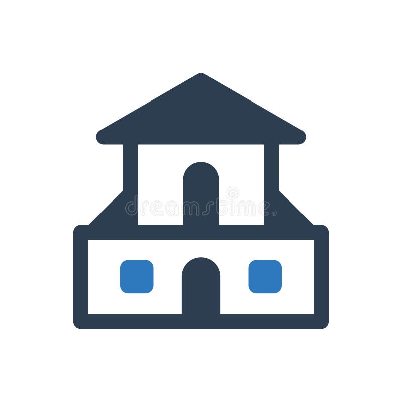 House Property Icon - Real Estate Icon - House Sign Symbol Stock Vector ...