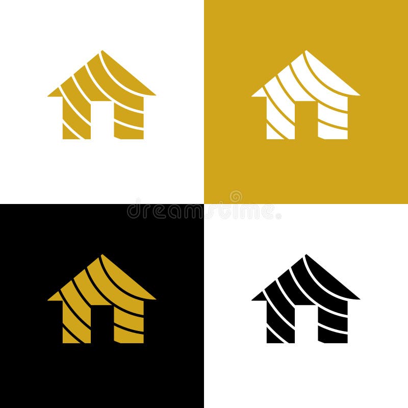 House Property Logo Design, Abstract Home Icon Stock Vector ...