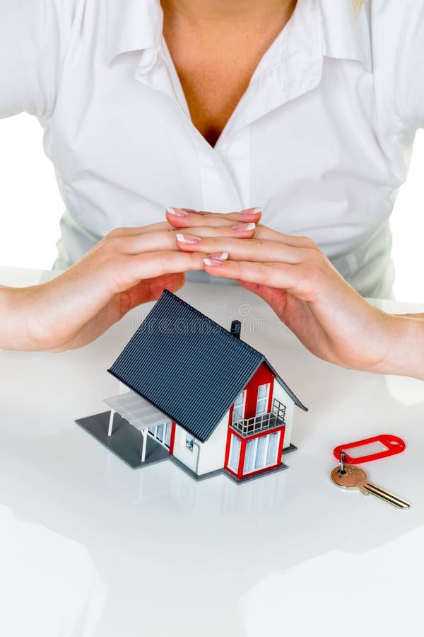 House is protected stock photo. Image of estate, construction - 35676130