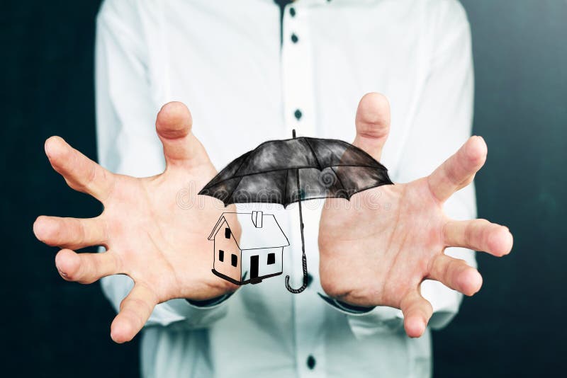 Concept of home protection stock photo. Image of model - 112580872