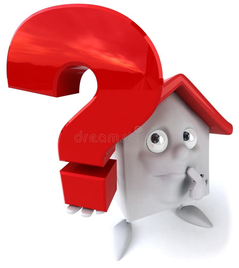 House with a question stock illustration. Illustration of secure - 12740096