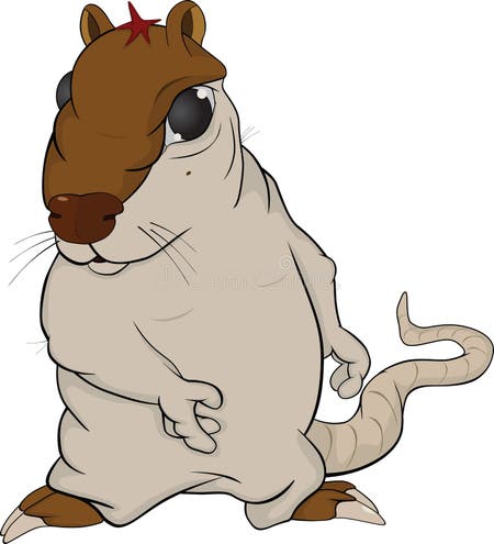 House rat. Cartoon stock vector. Illustration of hair - 20590238