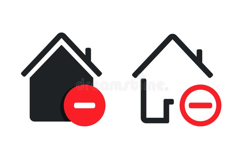 House Reduce Icon. Illustration Vector Stock Vector - Illustration of ...