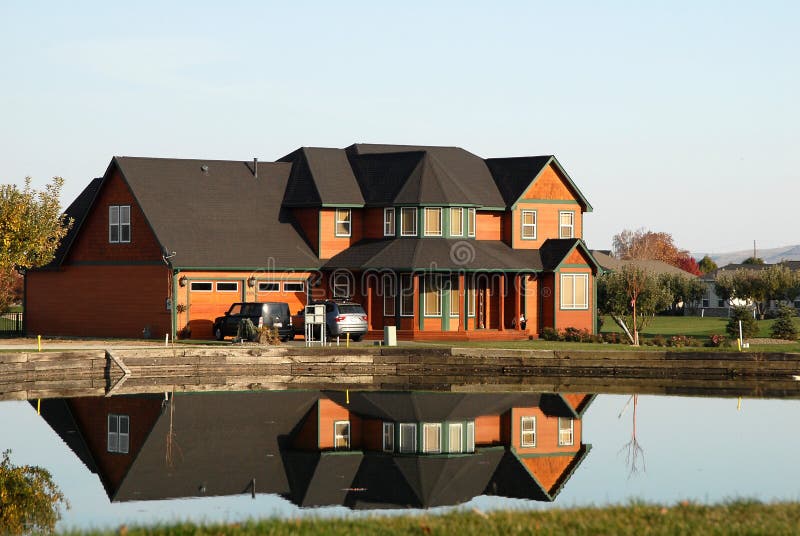 House reflection stock photo. Image of echo, reflection - 3484380