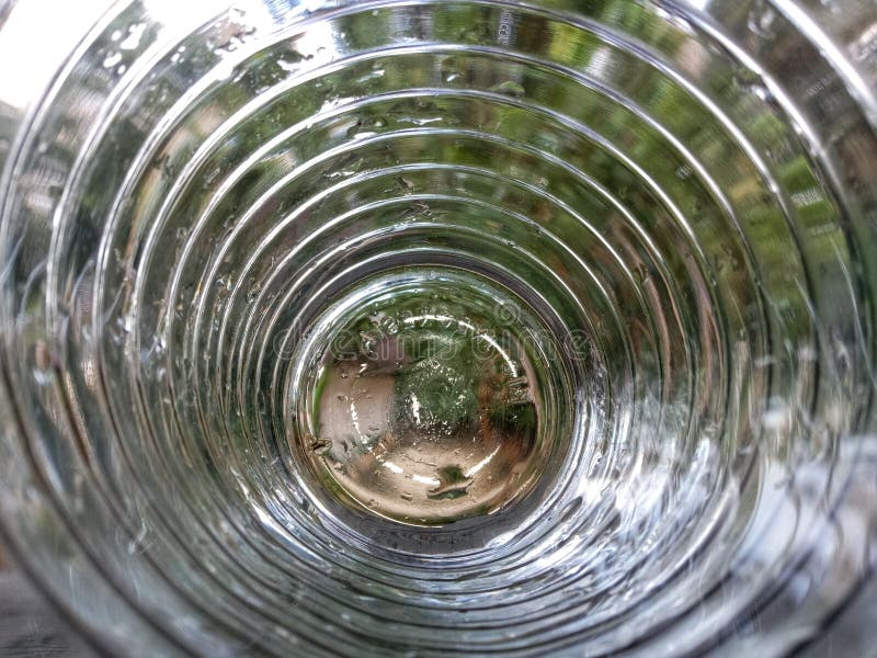 The House is Visible from the Glass Glass Stock Image - Image of green ...