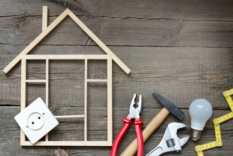 House Renovation Construction and Improvement DIY Tools Background ...
