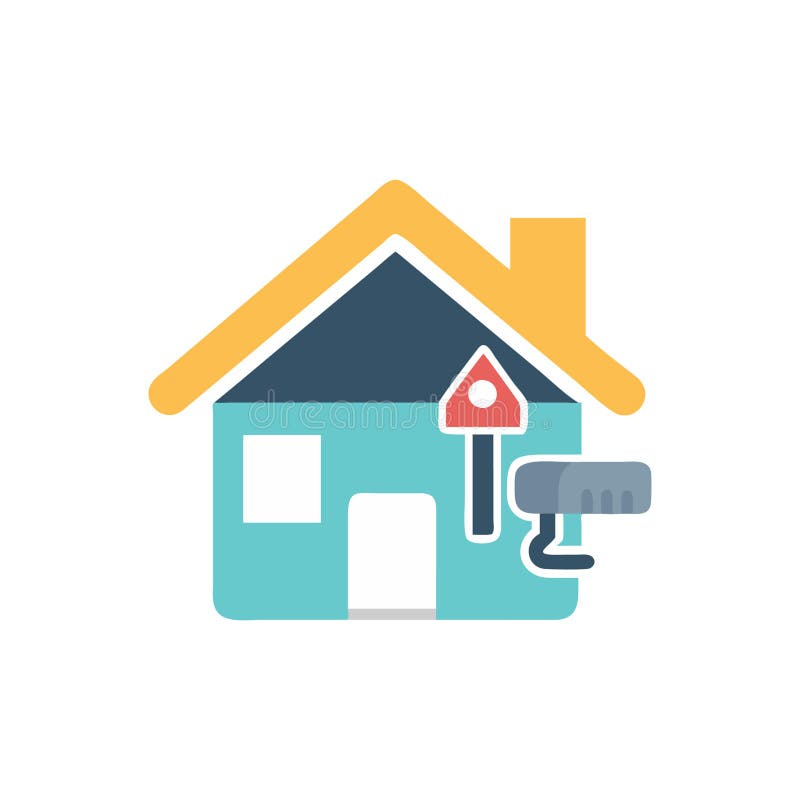 House Renovation Icon for Restoration Projects Stock Illustration ...