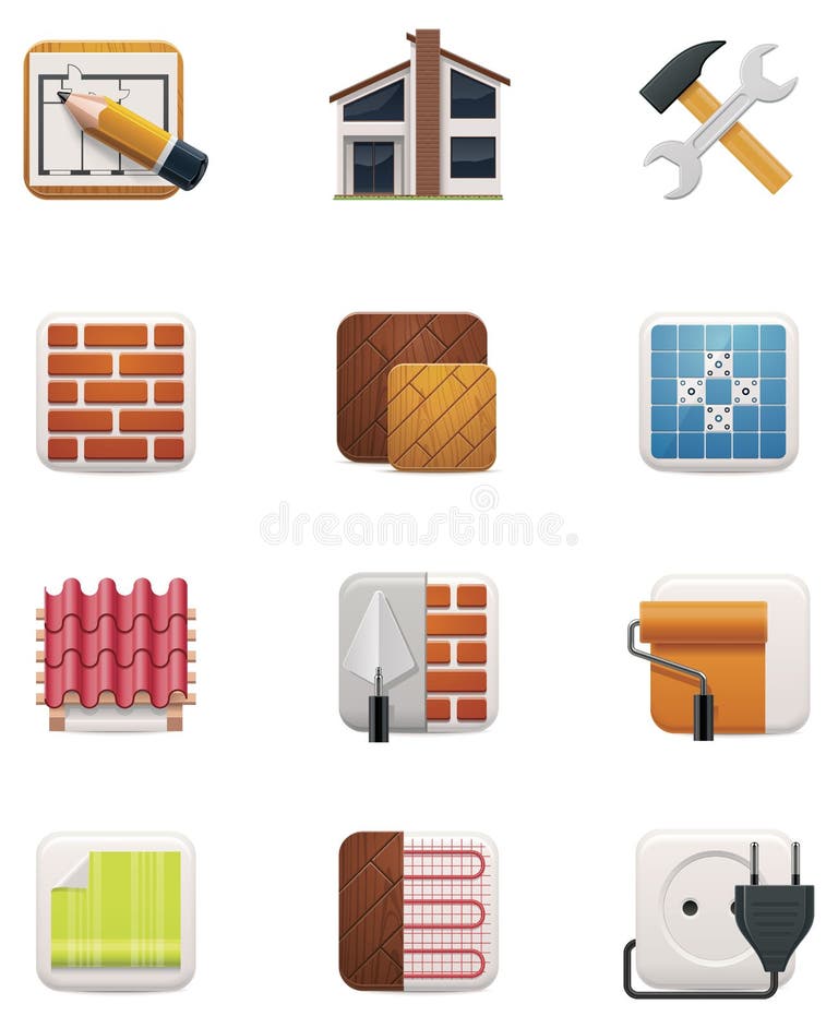 House Renovation Icon Set Part Stock Illustrations – 78 House ...