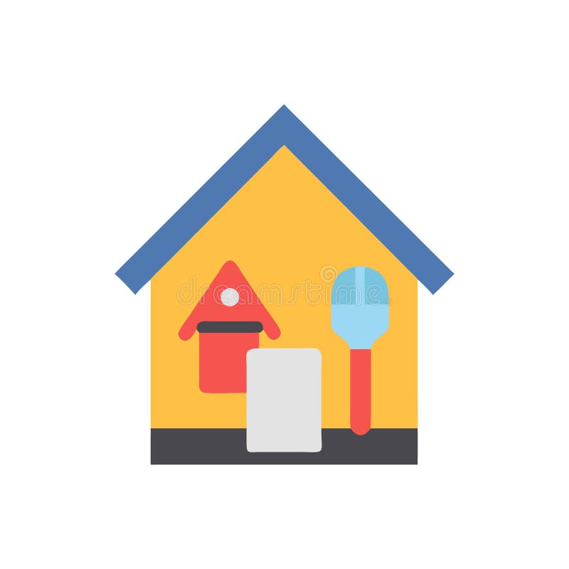 House Renovation Icon for Structural Updates Stock Illustration ...