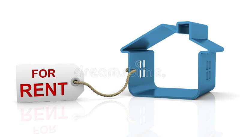 House for rent stock illustration. Illustration of property - 10060577