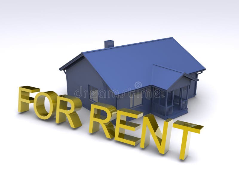 House for rent stock illustration. Illustration of estate - 10767169