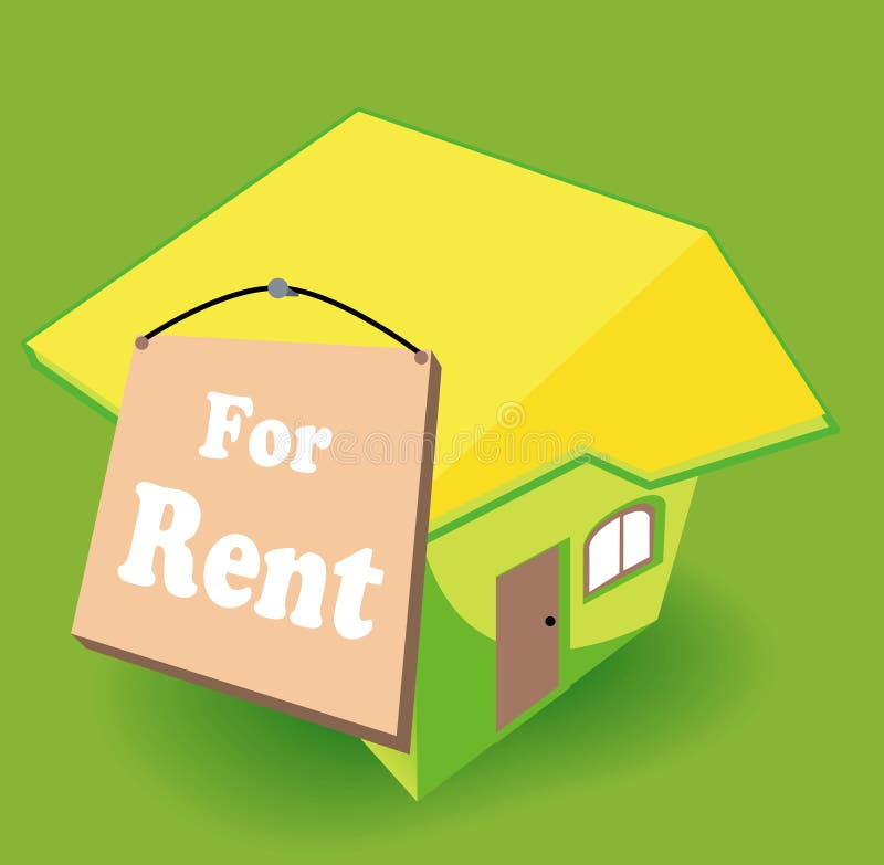 House for rent stock vector. Illustration of town, family - 35897819