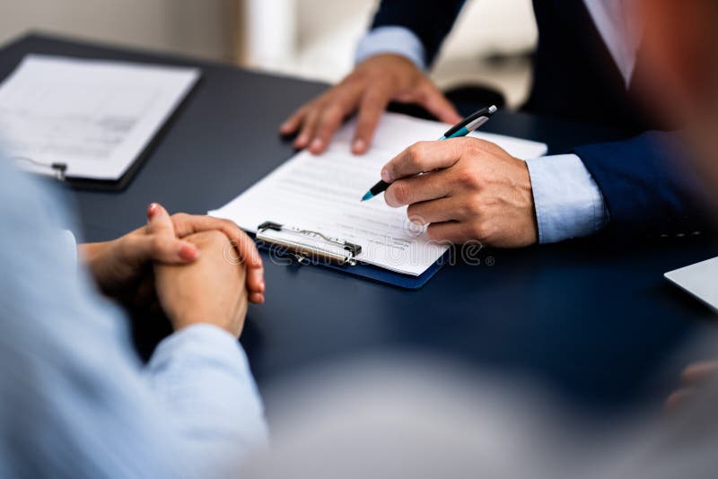 House Rent Contract Document Stock Image - Image of people, corporate ...