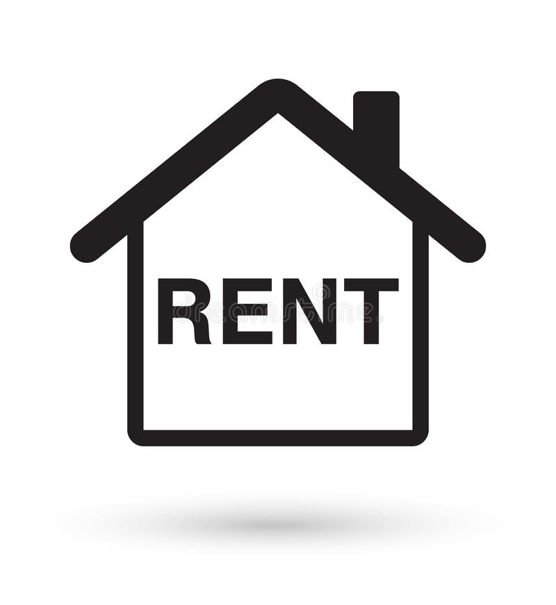 House with rent icon stock vector. Illustration of purchase - 80418254