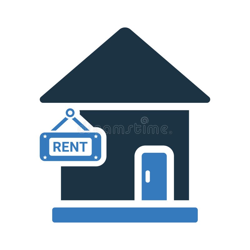 House, Rent Icon. Simple Editable Vector Illustration Stock Vector ...