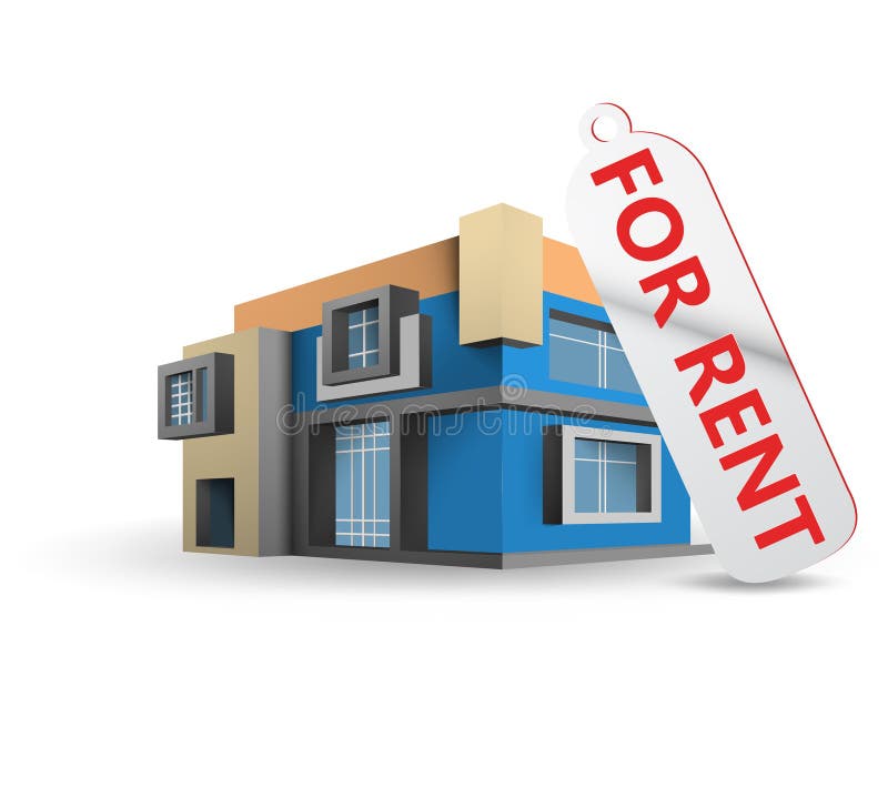 House for rent stock illustration. Illustration of exterior - 67887167